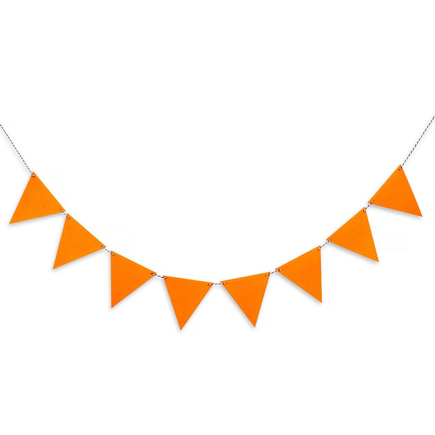 Party Garland - DIY Orange Felt Bunting – Cottonwood Home